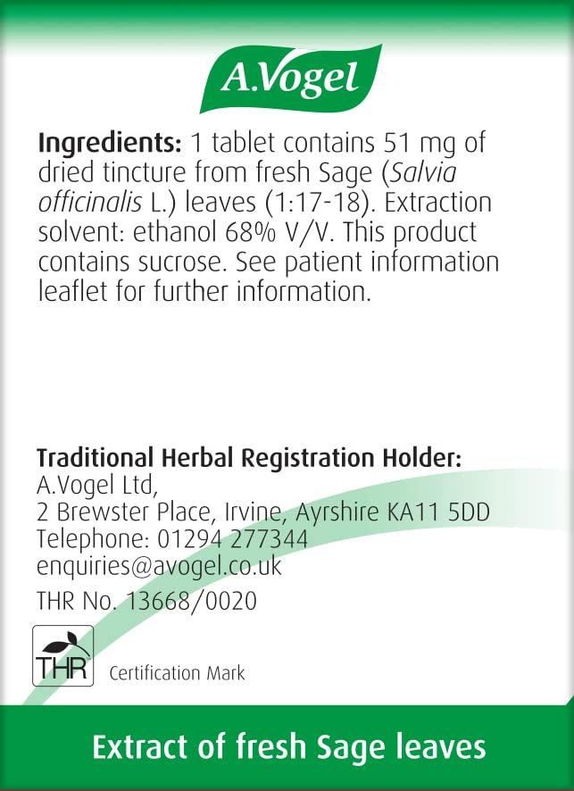 A.Vogel Menoforce Sage Tablets - Natural Menopause Relief (30 tablets ...