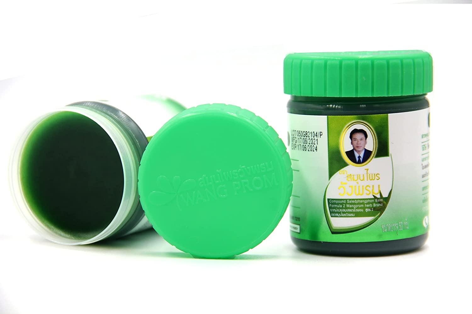 Wang Prom Herbal Balm 50g x3 Pack - Soothing Green Formula | Buy Now ...