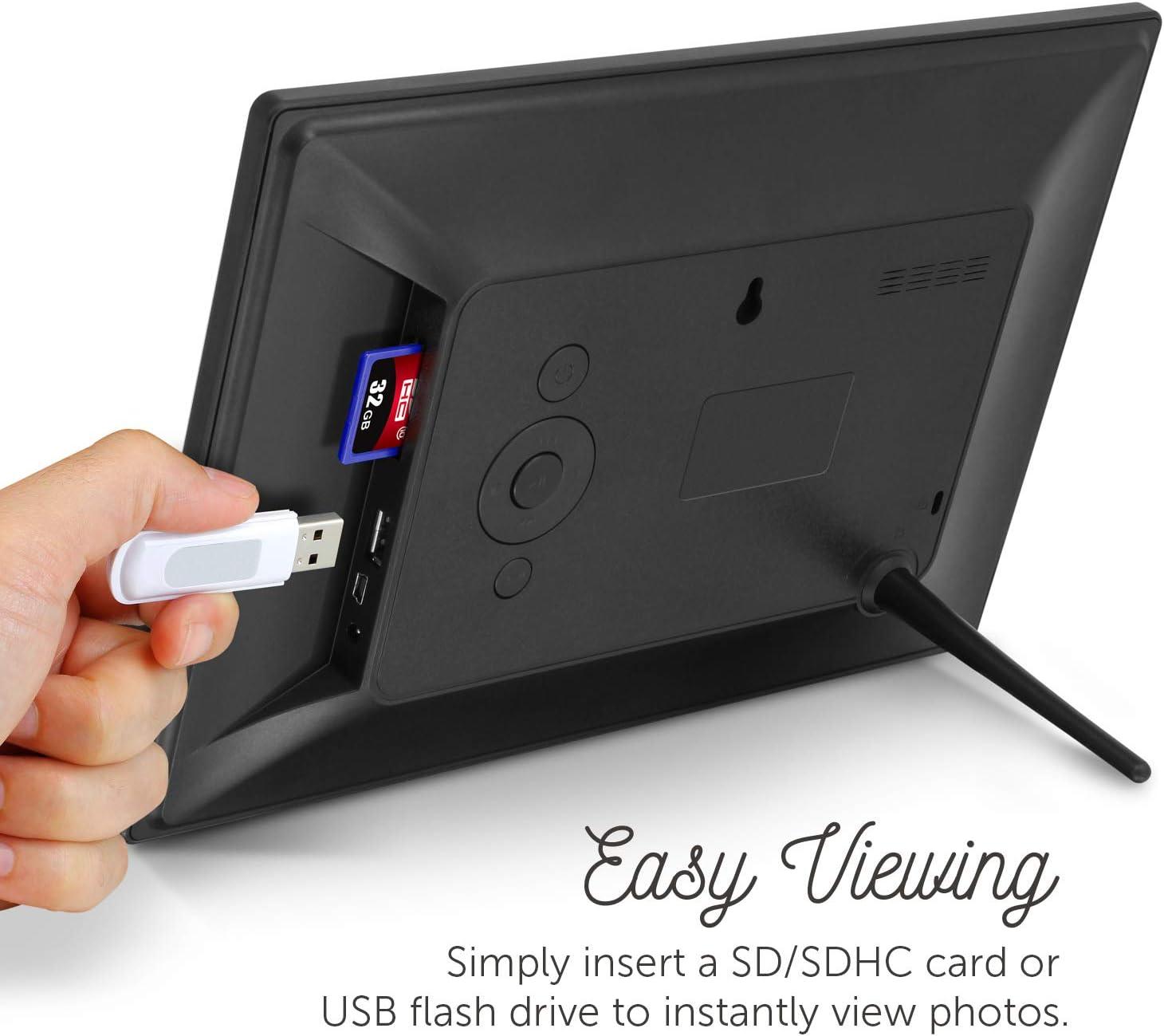 Aluratek 10 LCD Digital Photo Frame with 4GB Built-In Memory - Black ...