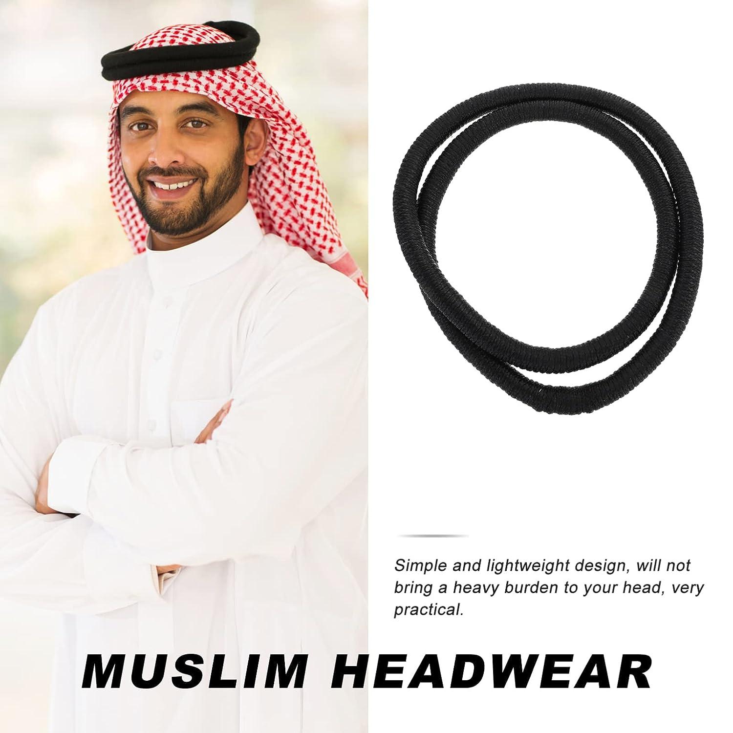 SOIMISS Male Arab Shemagh Headband - Desert Turban Keffiyeh Hijab for ...