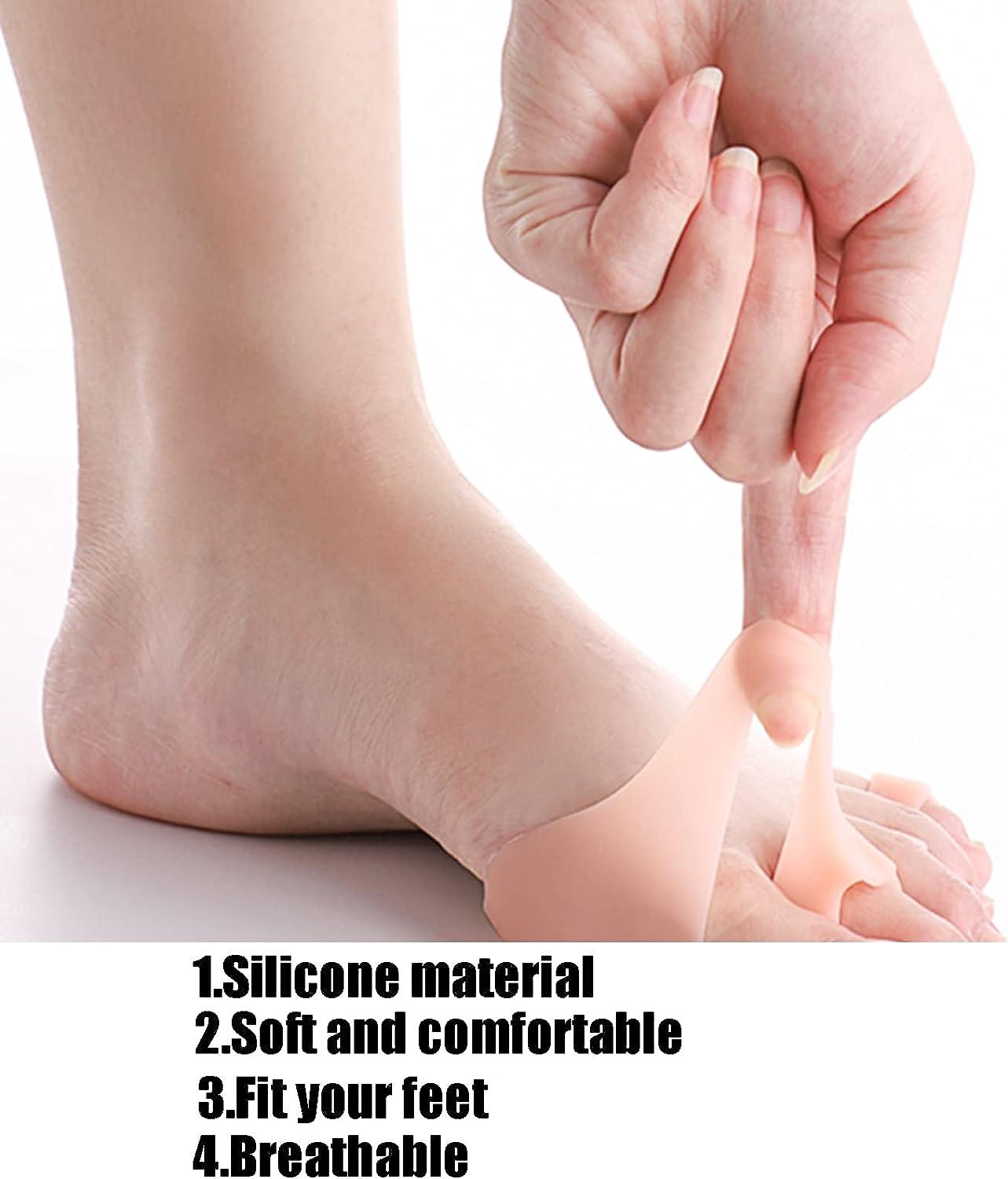 Silicone Toe Separator Big Toe Spacers Gel Spreader for Bunion Relief ...