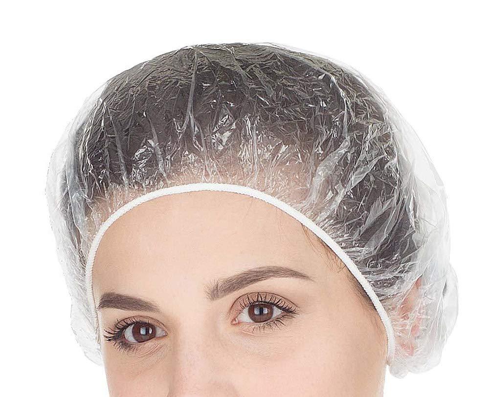 30x Clear Disposable Shower Hood - 25 cm | Ideal for Salon & Spa Use ...