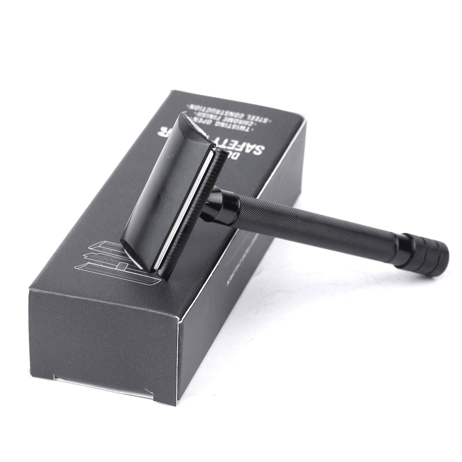 Double Handle Safety Razor - Long Classic Manual Shaving Razor Holder ...