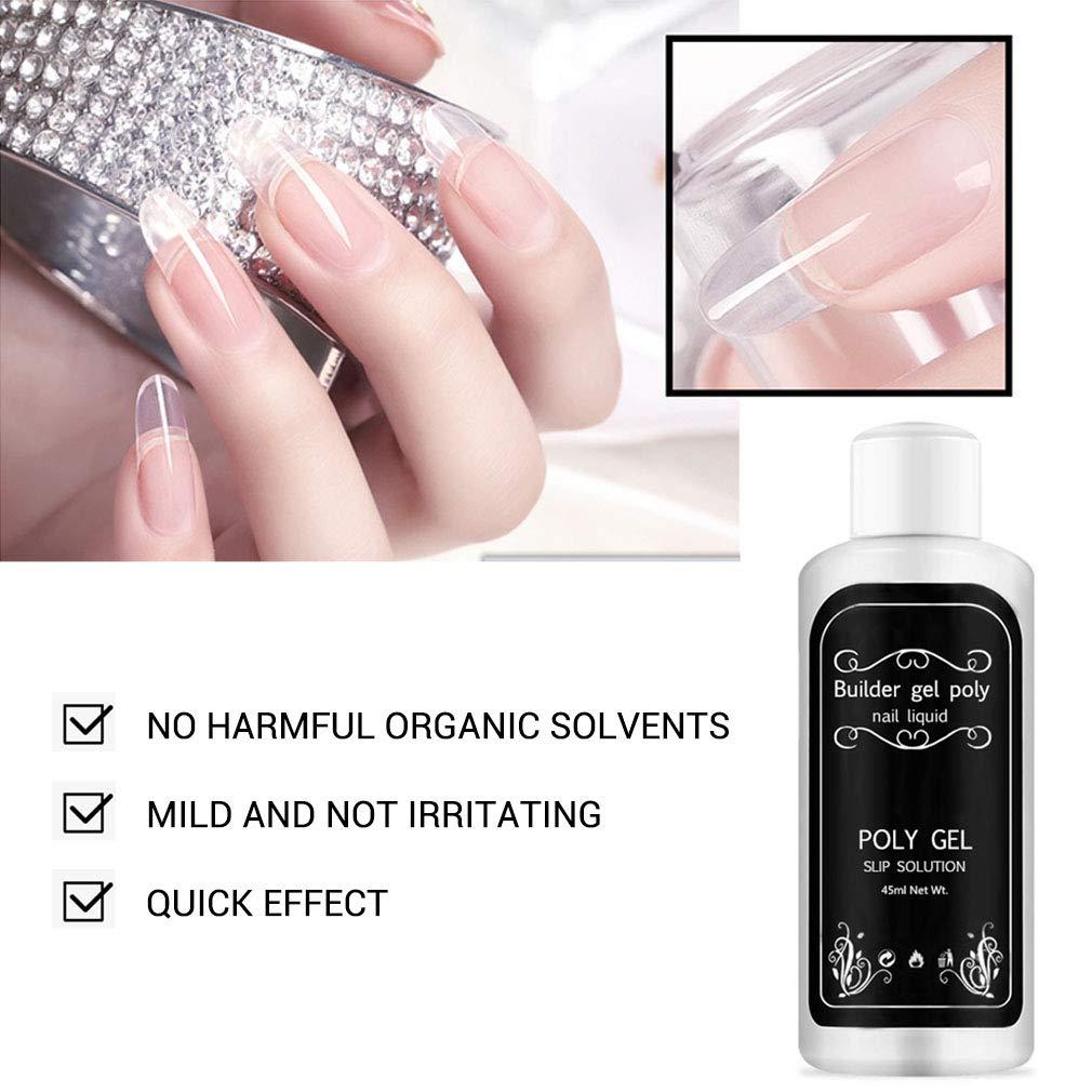 Suzo Slip Solution 45ml for Polygel Nail Extensions with Brush and ...