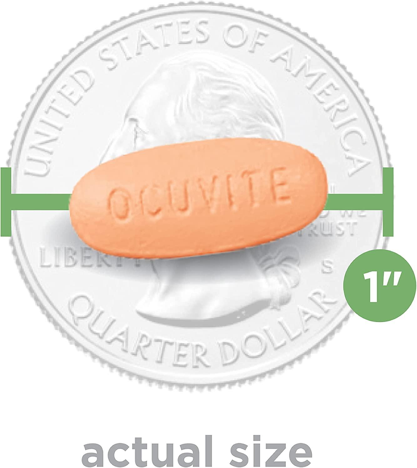 Bausch + Lomb Ocuvite Vitamin & Mineral Supplement Tablets with Lutein ...