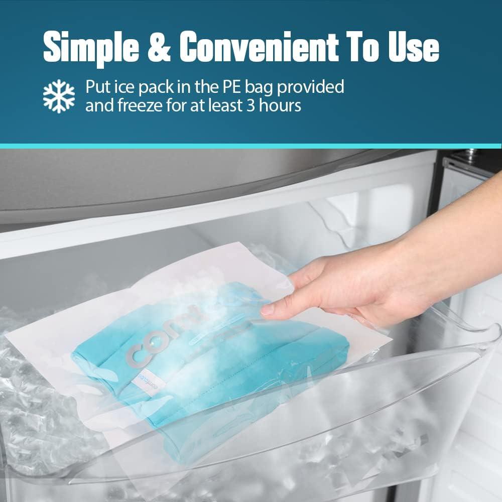 Comfcube Reusable Ice Pack for Injuries - Flexible 2-Hour Cold Wrap for ...