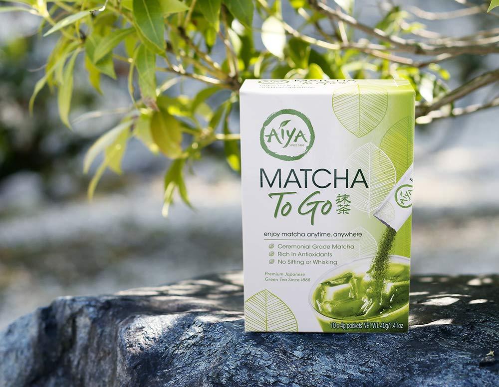 Aiya Matcha To Go Single Serve Packs - Ceremonial Grade Pure Matcha ...