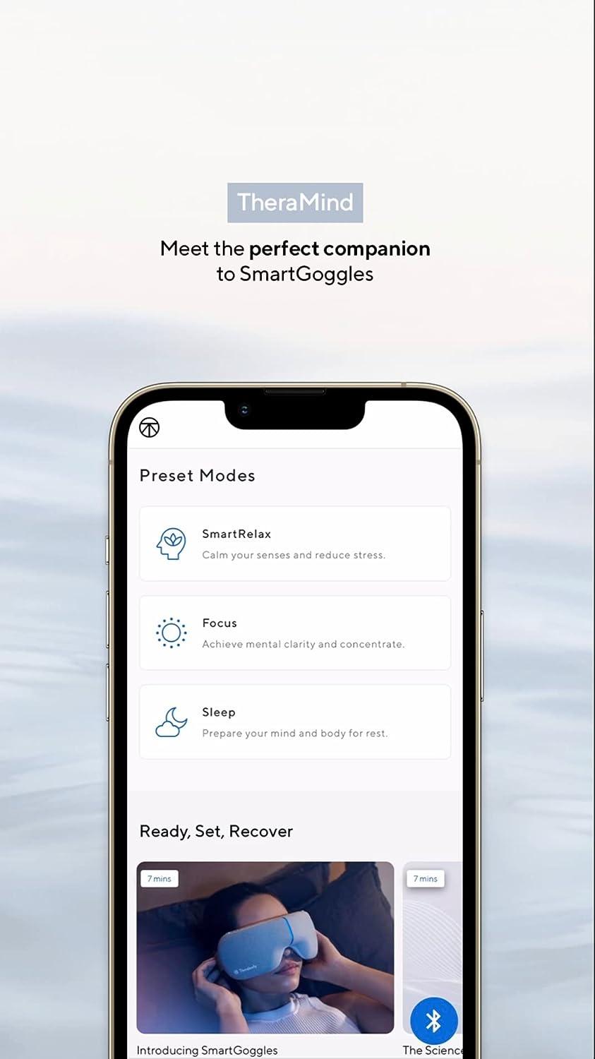Therabody SmartGoggles: Biometric Heated Facial Massage Device with ...