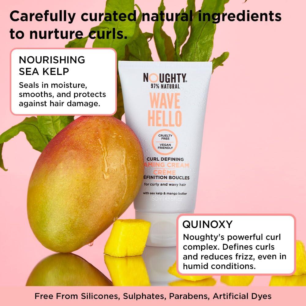 NOUGHTY 97% Natural Wave Hello Curl Taming Cream - Vegan Curl Defining ...