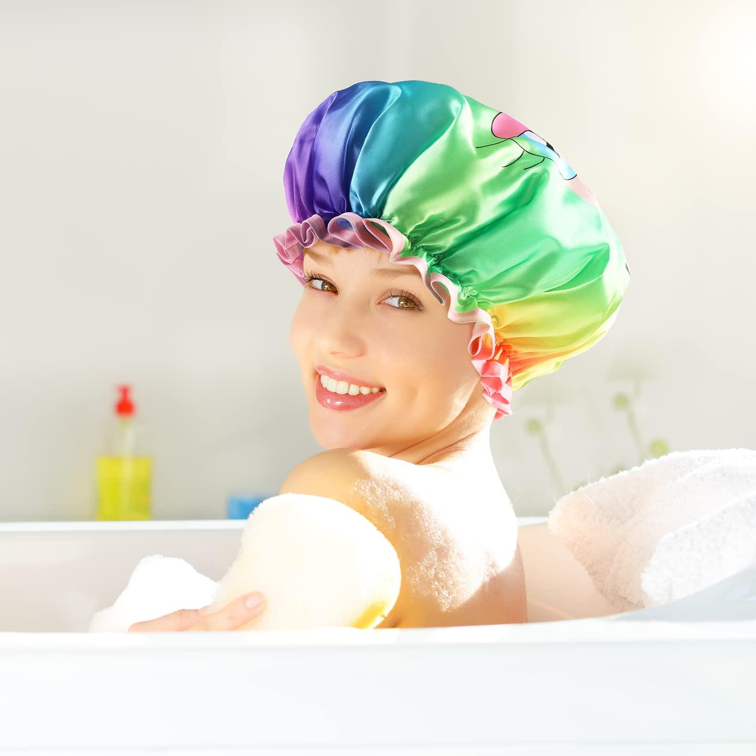 Mikimini Shower Hood for Women & Kids | Reusable Double Waterproof Hair ...