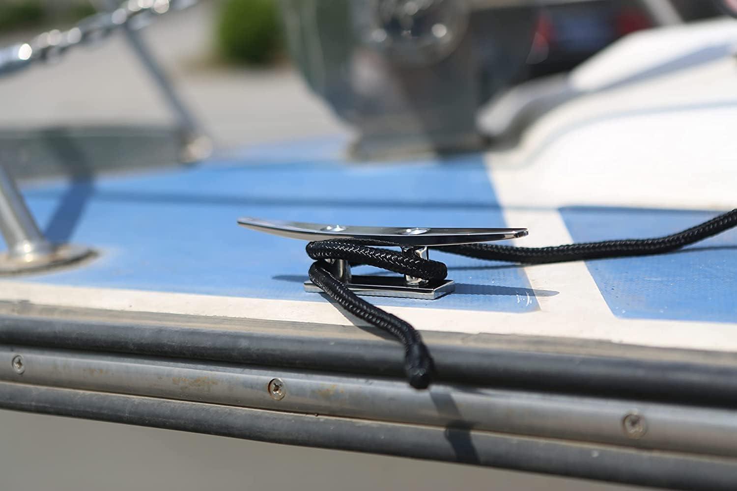 MIZUGIWA 6 Inch Stainless Steel Boat Cleat Mooring Deck Cleats - Set of ...