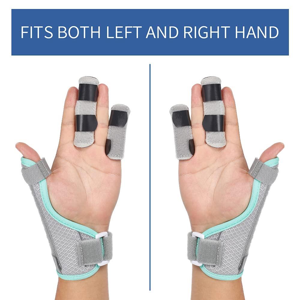 Simnoble Thumb Splint Brace + Trigger Finger Splint - Pain Relief & Support for Arthritis ...