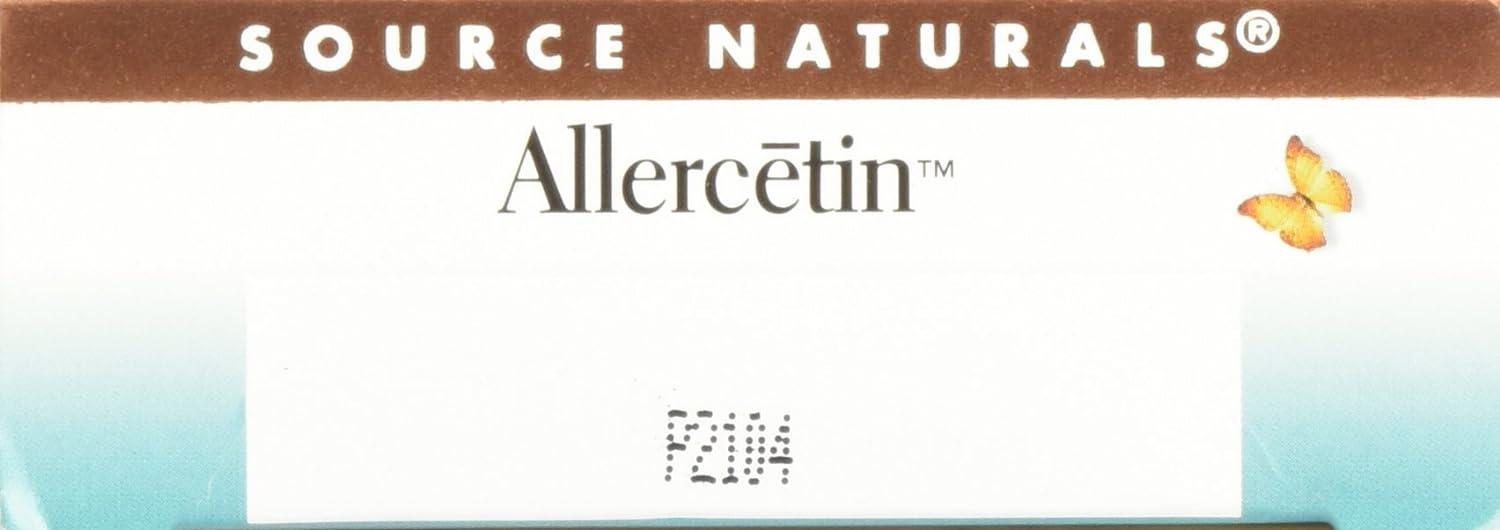 Source Naturals Allercetin Allergy & Sinus Homeopathic Tablets 48ct ...