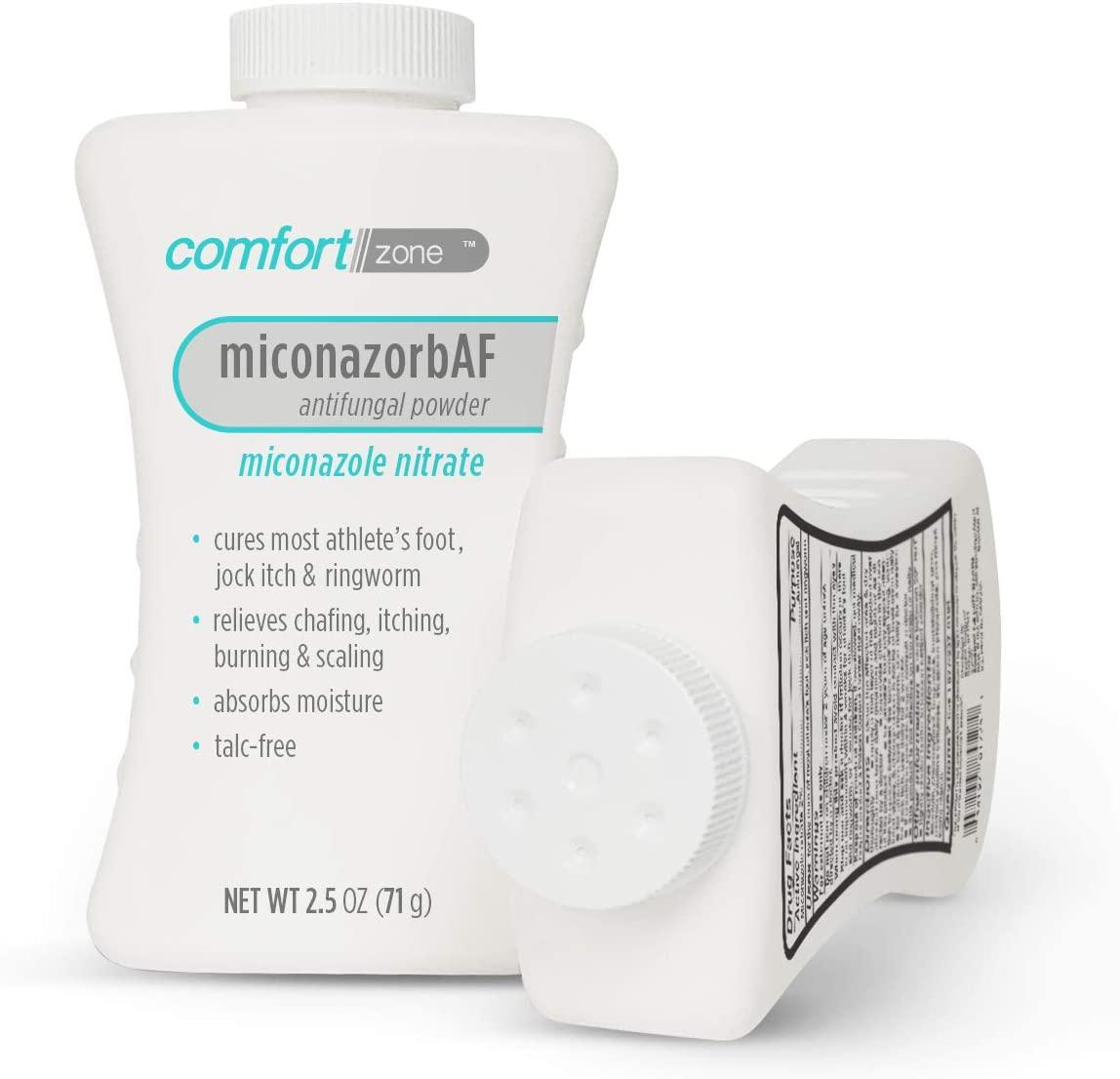 Comfort Zone Miconazorb Antifungal Powder 2.5oz (71g) (3 Pack) | Talc ...