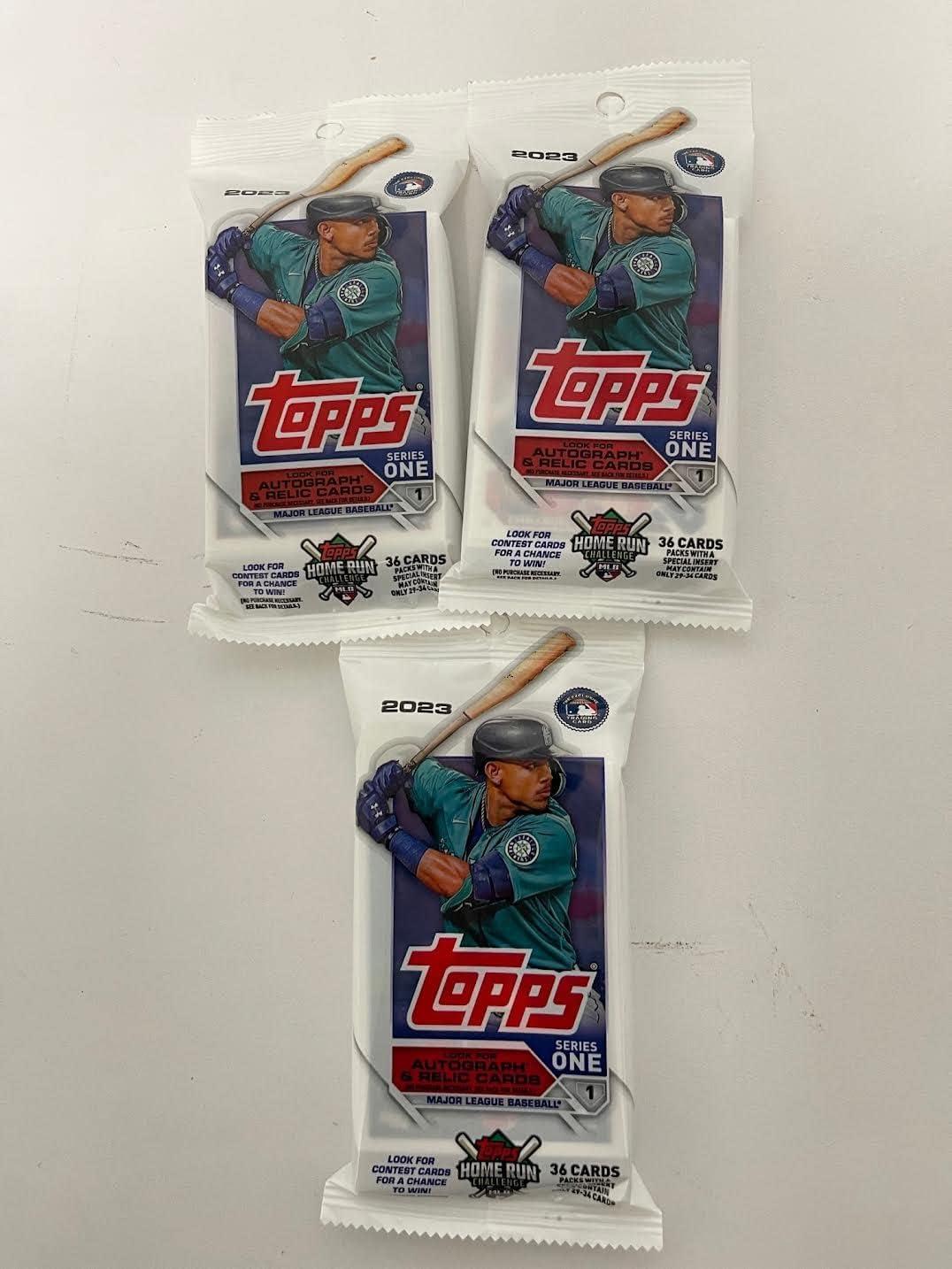 2023 Topps Baseball Series 1 Fat Pack - 3 Packs Included | Buy Now in ...