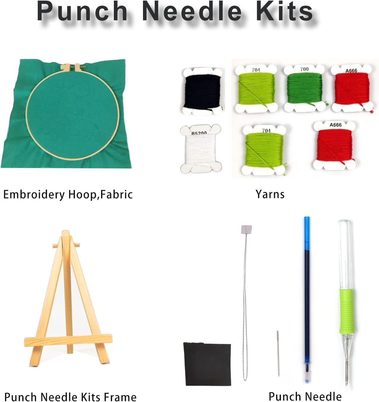 Punch Needle Starter Kit for Adults - Beginner Embroidery Pen Set | Buy ...