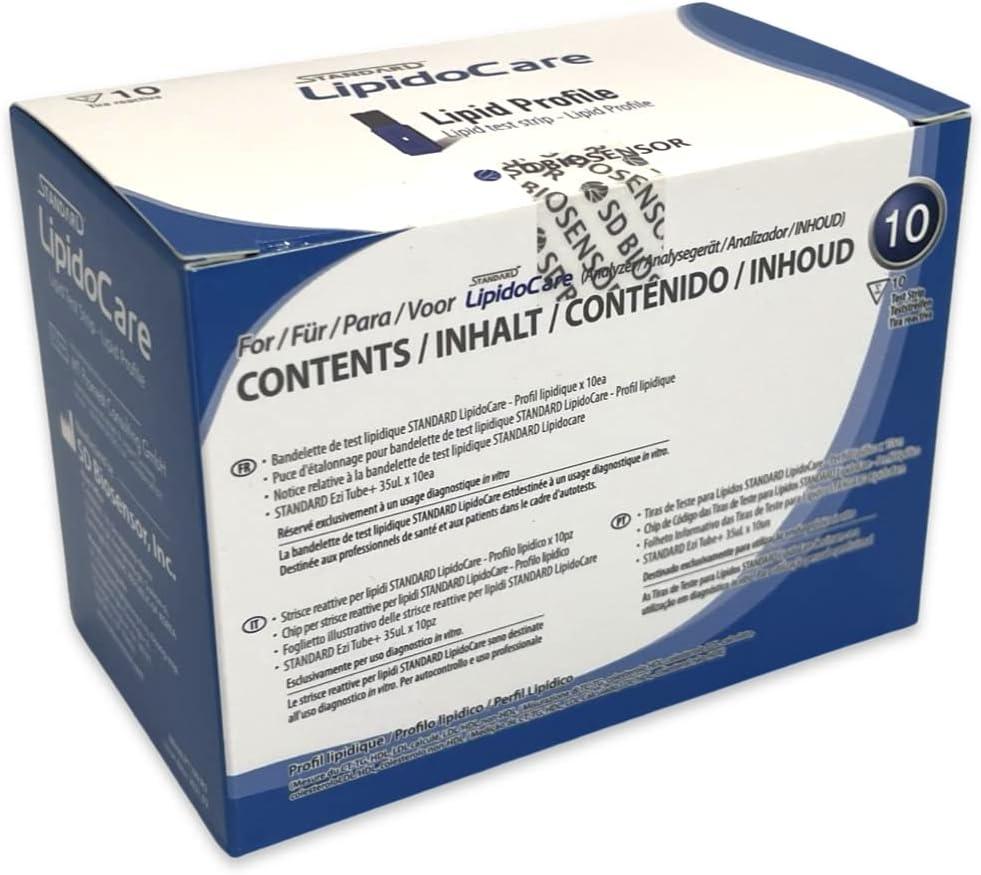 LipidoCare Meter + Total Cholesterol Lipid Profile & Glucose Test ...