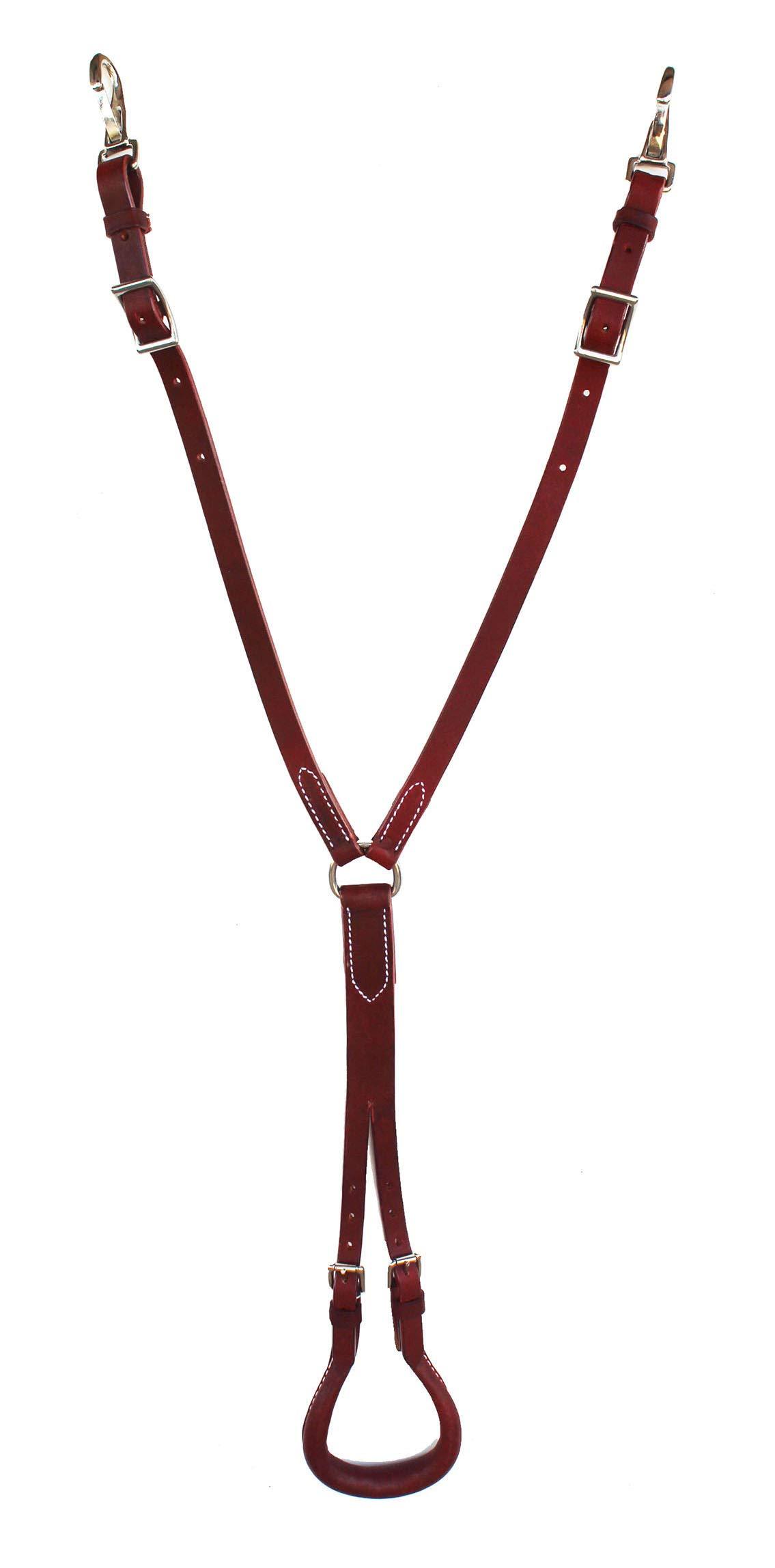 Amish Western Working Tack Latigo Leather Double Strap Crupper - Mahogany Red Horse Challenger ...