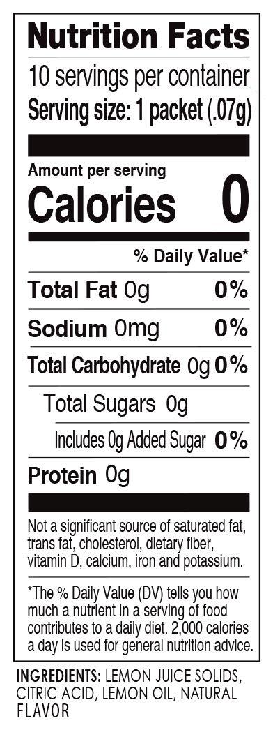 True Citrus True Lemon Fruit Infusion - Lemon Mint 10 Packets ...