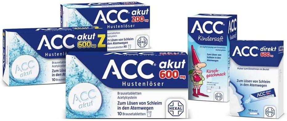 Buy ACC Acute Cough Expectorant 600 mg Effervescent Tablets - 40 pcs ...