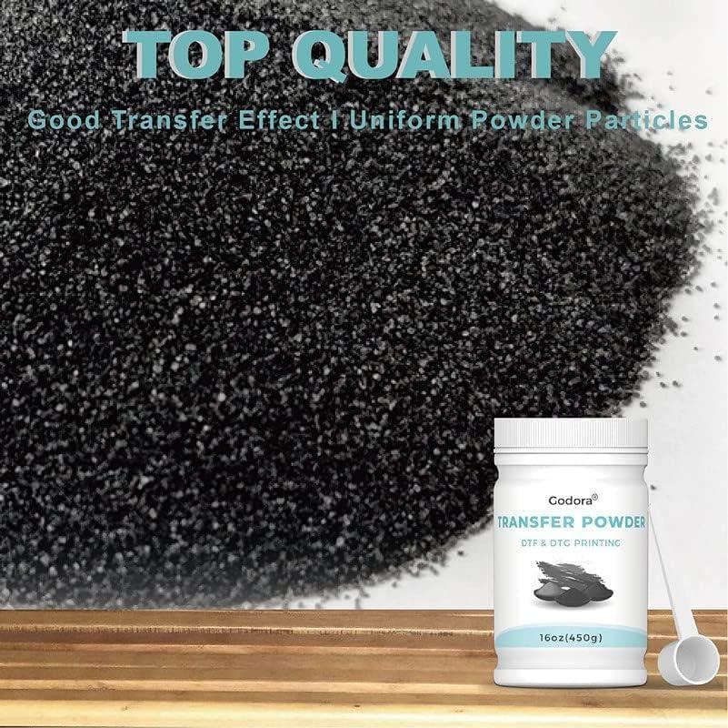 Godora DTF Powder Black Digital Transfer Hot Melt Adhesive - 450g ...