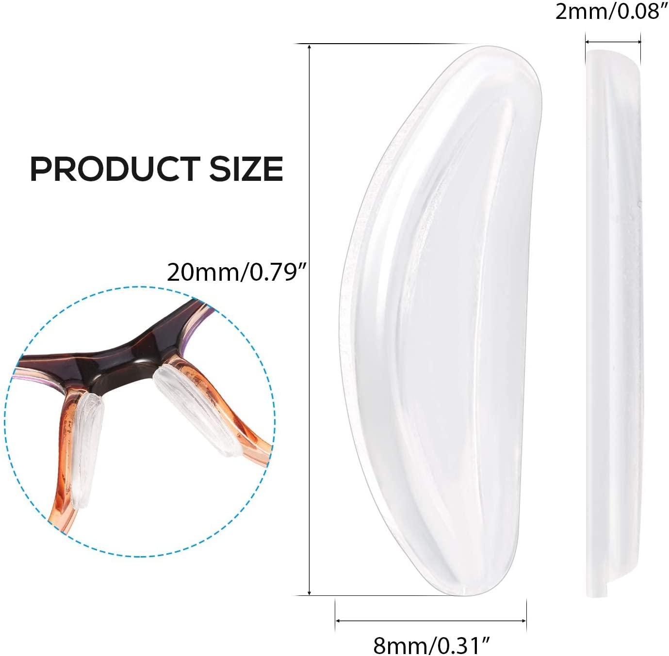 SMARTTOP 2mm Air Chamber Silicone Nose Pads - Anti-Slip Adhesive Nose ...