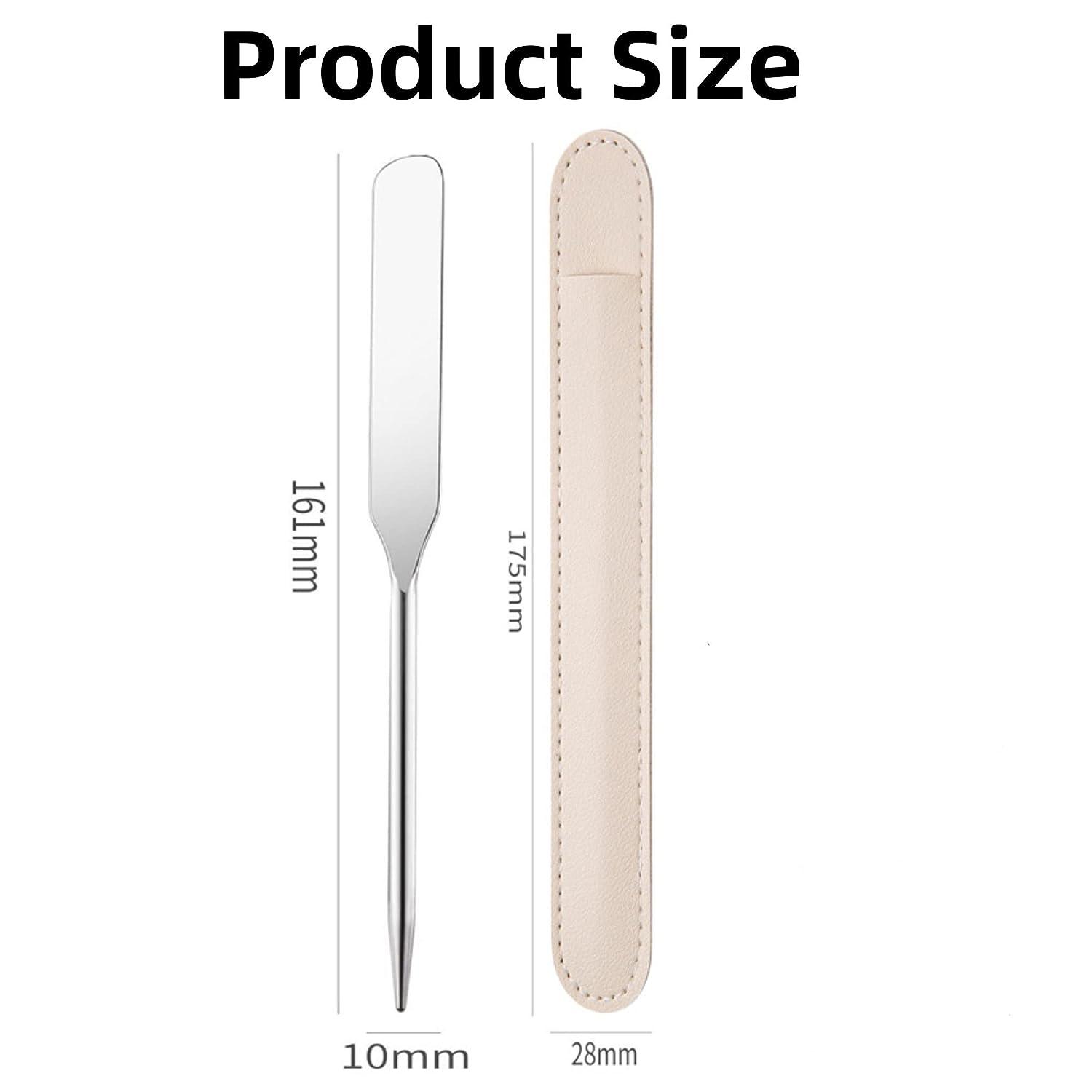 Professional Korean Stainless Steel Makeup Spatula and Palette Set ...
