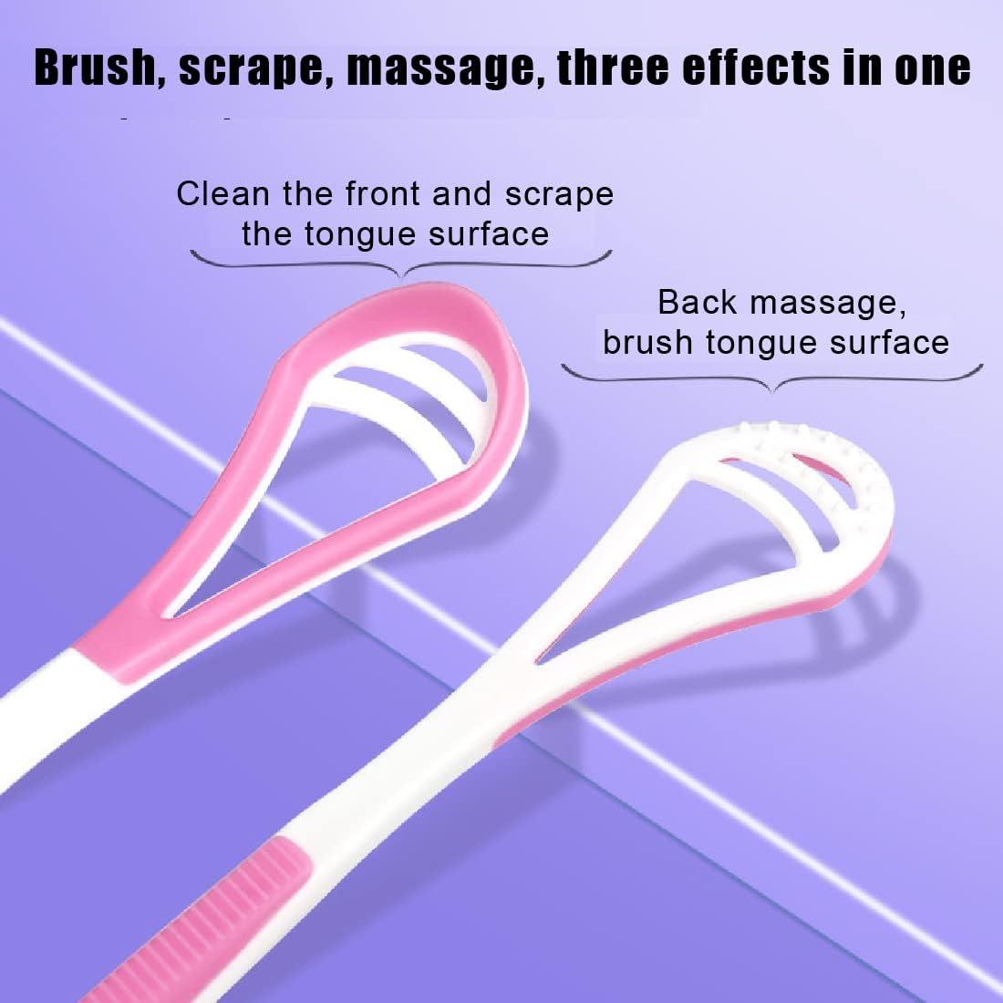 Fez Tongue Scraper Set - 5 PCs Mouth Hygiene Tool for Optimal Oral Care