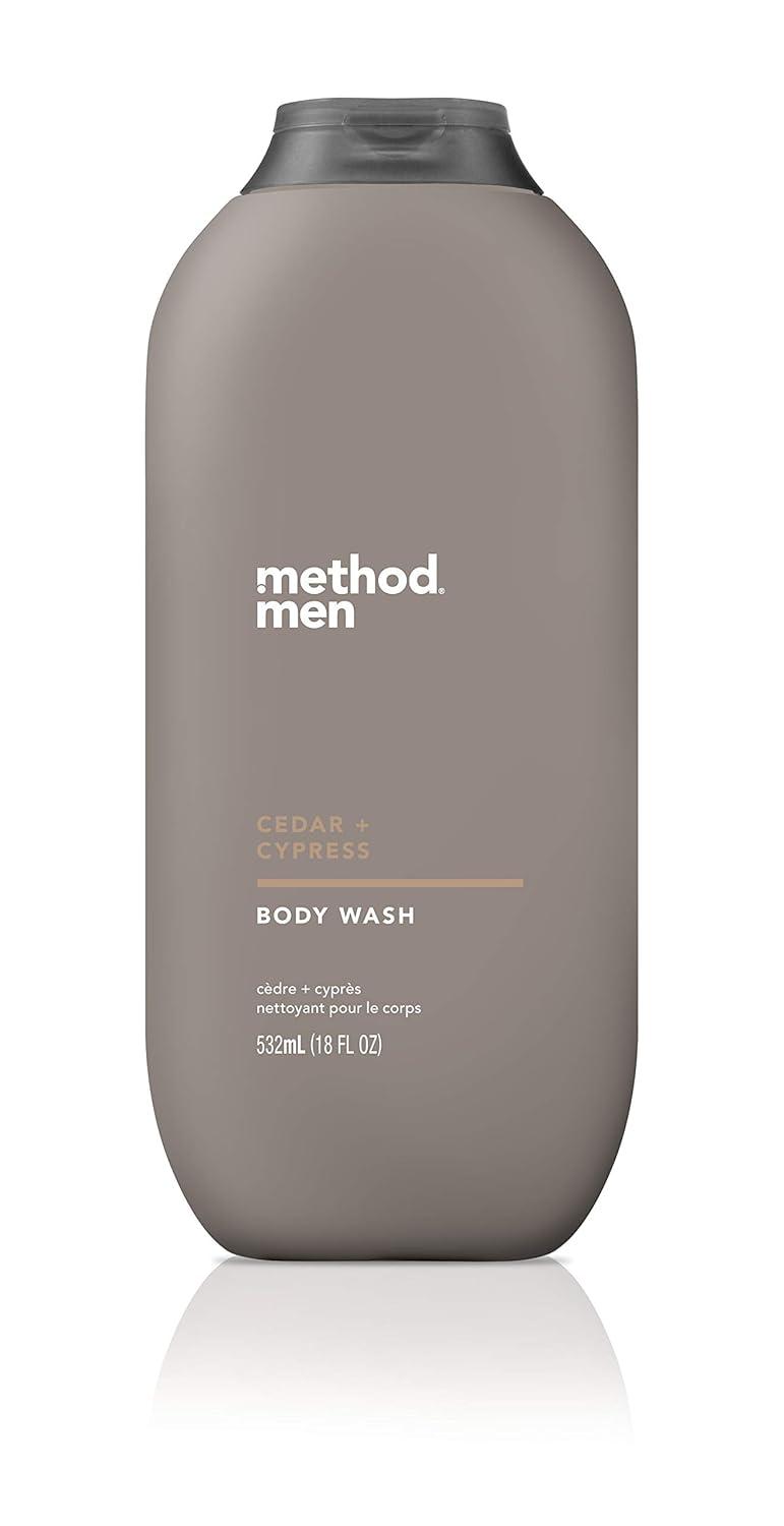 Method Men Cedar + Cypress Body Wash 18 Fl Oz - Pack of 2 | Fresh Cedar ...