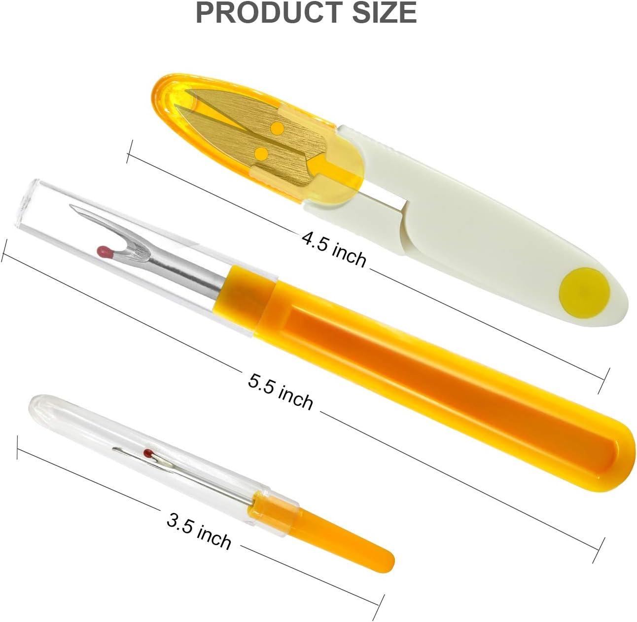 2-Piece Seam Ripper and Thread Remover Kit for Sewing - Sharp Stitch ...