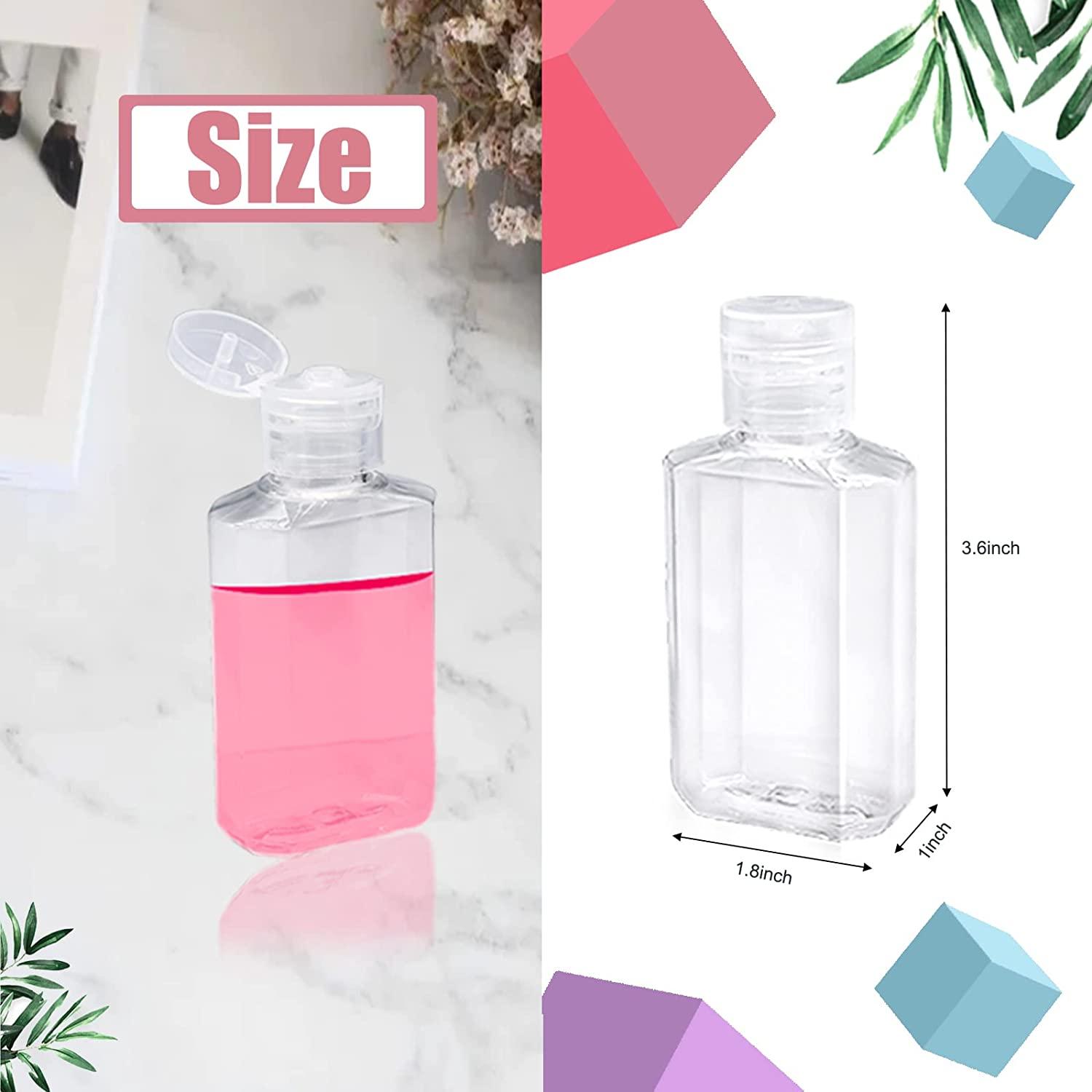 40 Pack 2 Oz Plastic Refillable Hand Sanitizer Bottles for Travel ...