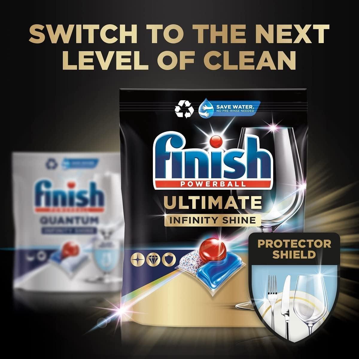 Bundle of Finish Ultimate Infinity Shine 80 Dishwasher Tablets Original ...