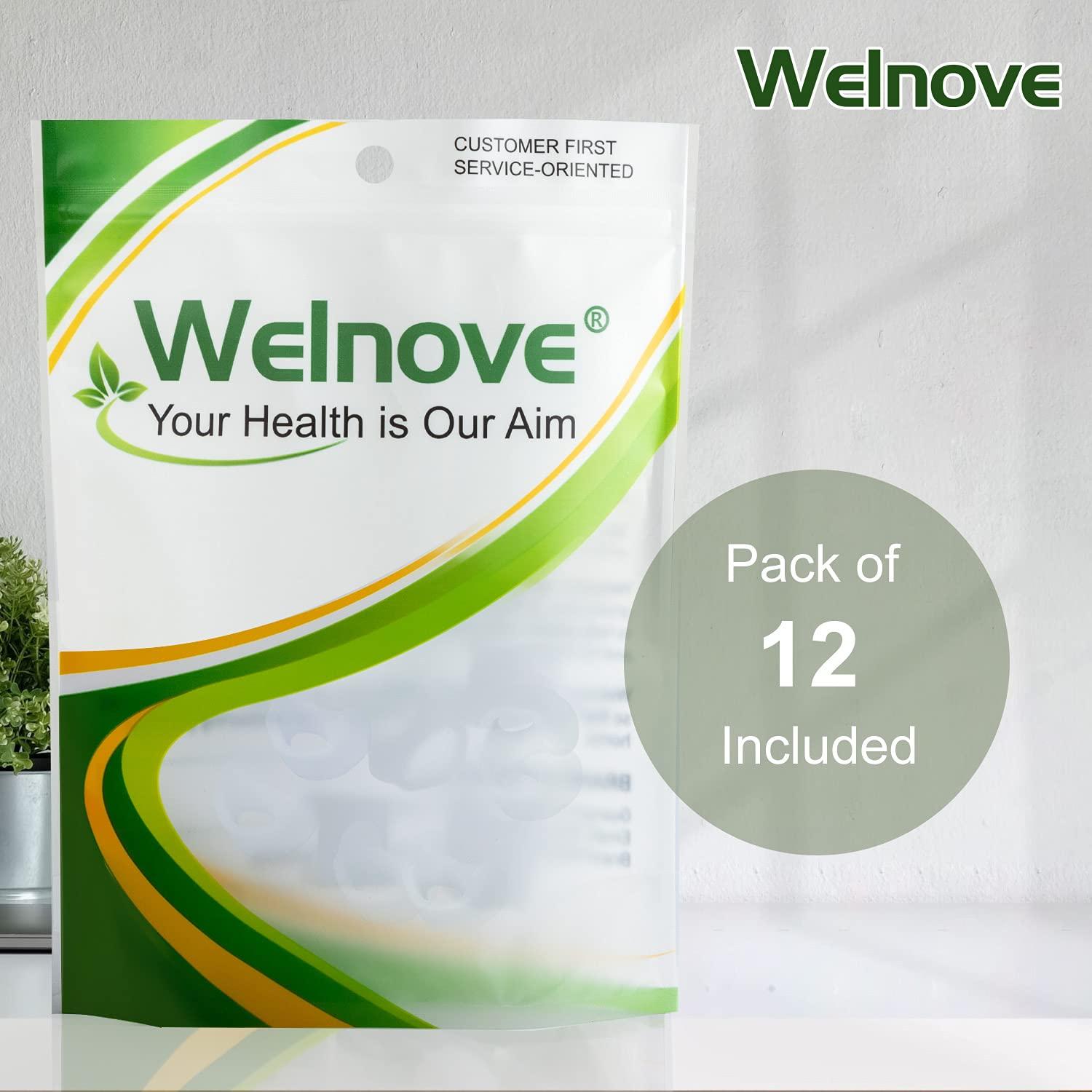 Welnove Gel Pinky Toe Separators - Pack of 12 | Prevent Rubbing ...