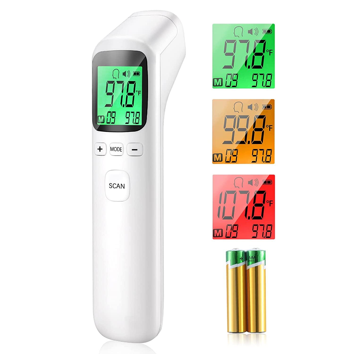 Non-Contact Infrared Forehead Thermometer - Digital Body Temperature ...