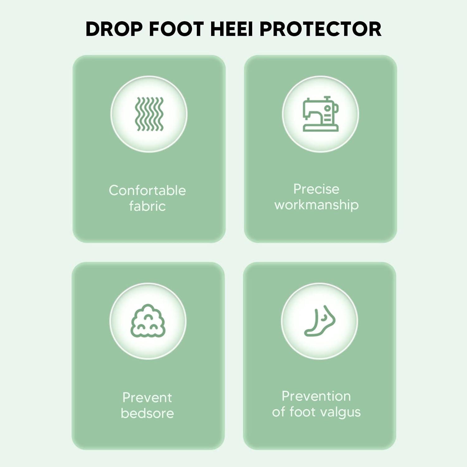 Foot Drop Heel Pillow - Pressure Relieving Protector for Elderly ...