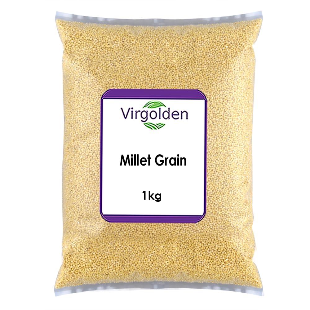 Millet Grain 1kg by Virgolden - Hulled Whole Grain Ready to Cook ...