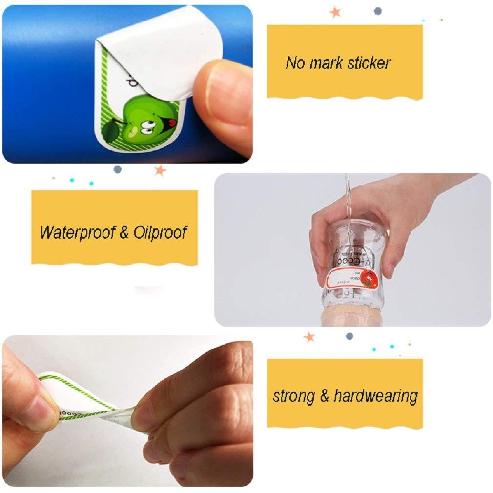 200pcs Bottle Labels Animals Name and Date Label for Daycare or Kitchen ...