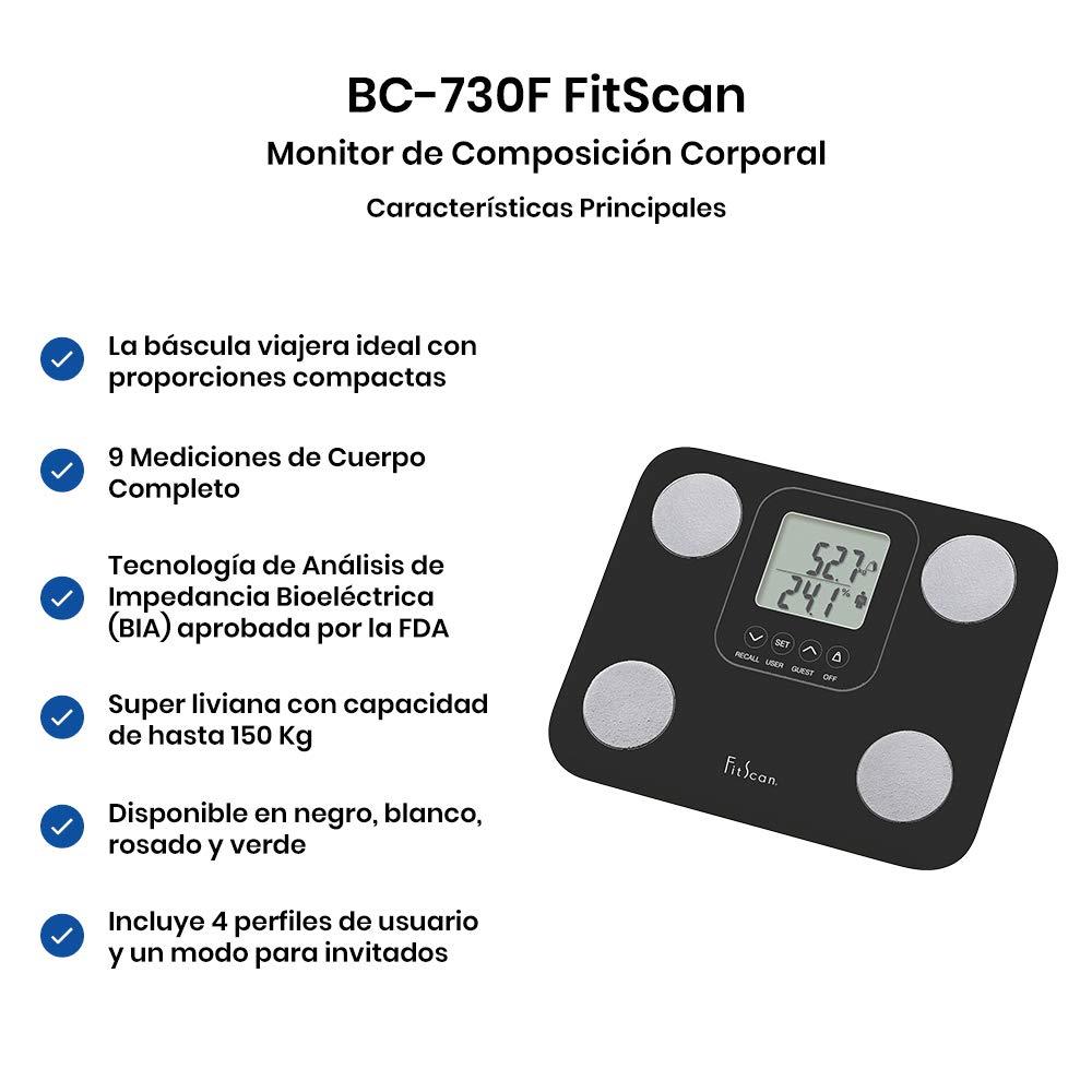 Tanita BC-730F FitScan Black Body Composition Monitor Scale | Accurate ...