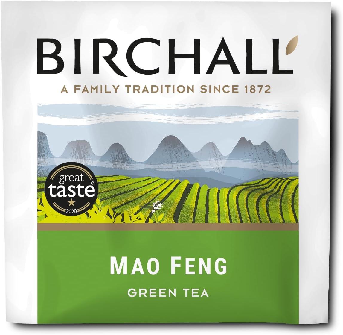 Birchall Tea Mao Feng Green Tea - 6 Boxes of 20 Plant-Based Prism Tea ...