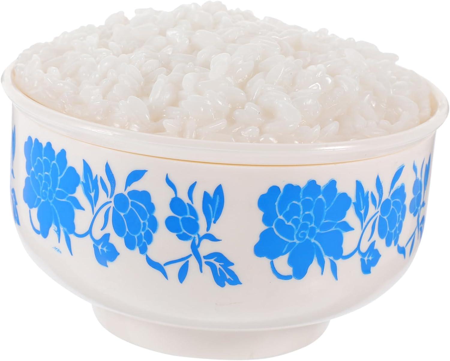 HEMOTON 4pcs Simulated Rice Toy Models Food Decorative Model Simulated ...