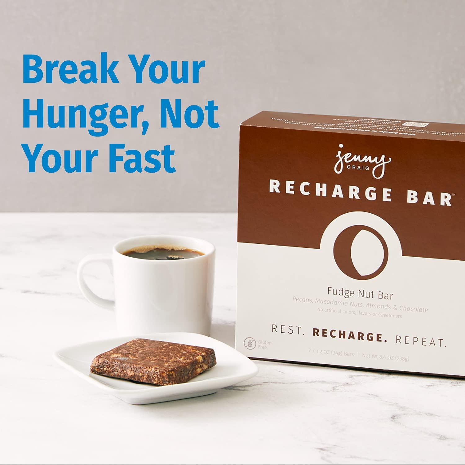 Jenny Craig Recharge Bar - Fudge Nut with Pecans, Macadamia Nuts ...