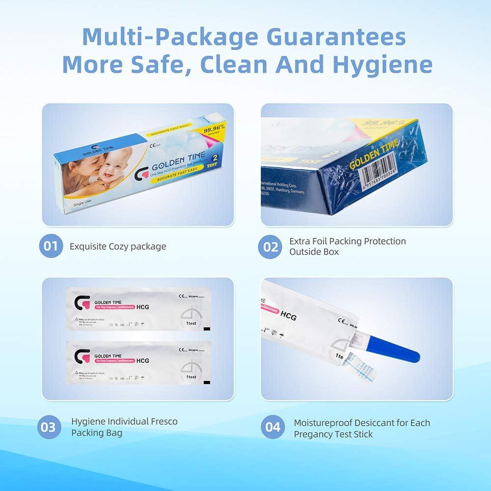 Golden Time 2-Pack Early Pregnancy Tests | Fast & Accurate HCG Urine ...