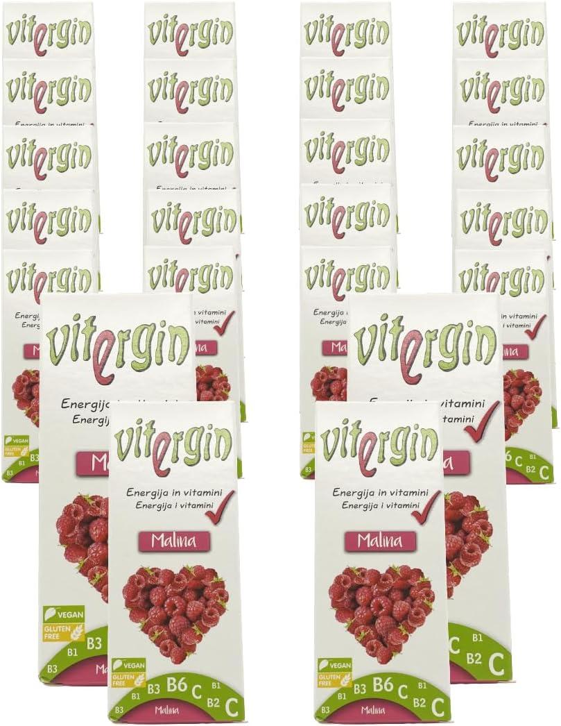 VITERGIN Respberry Vitamin Candy - Spicy Citrus Flavour in 24 Packs (20 ...
