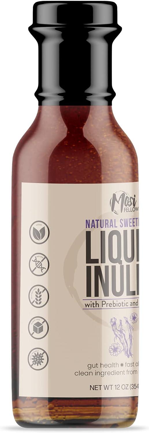 Inulin FOS Prebiotic Fiber Sweetener 12floz - 1lb Liquid - Chicory Root ...