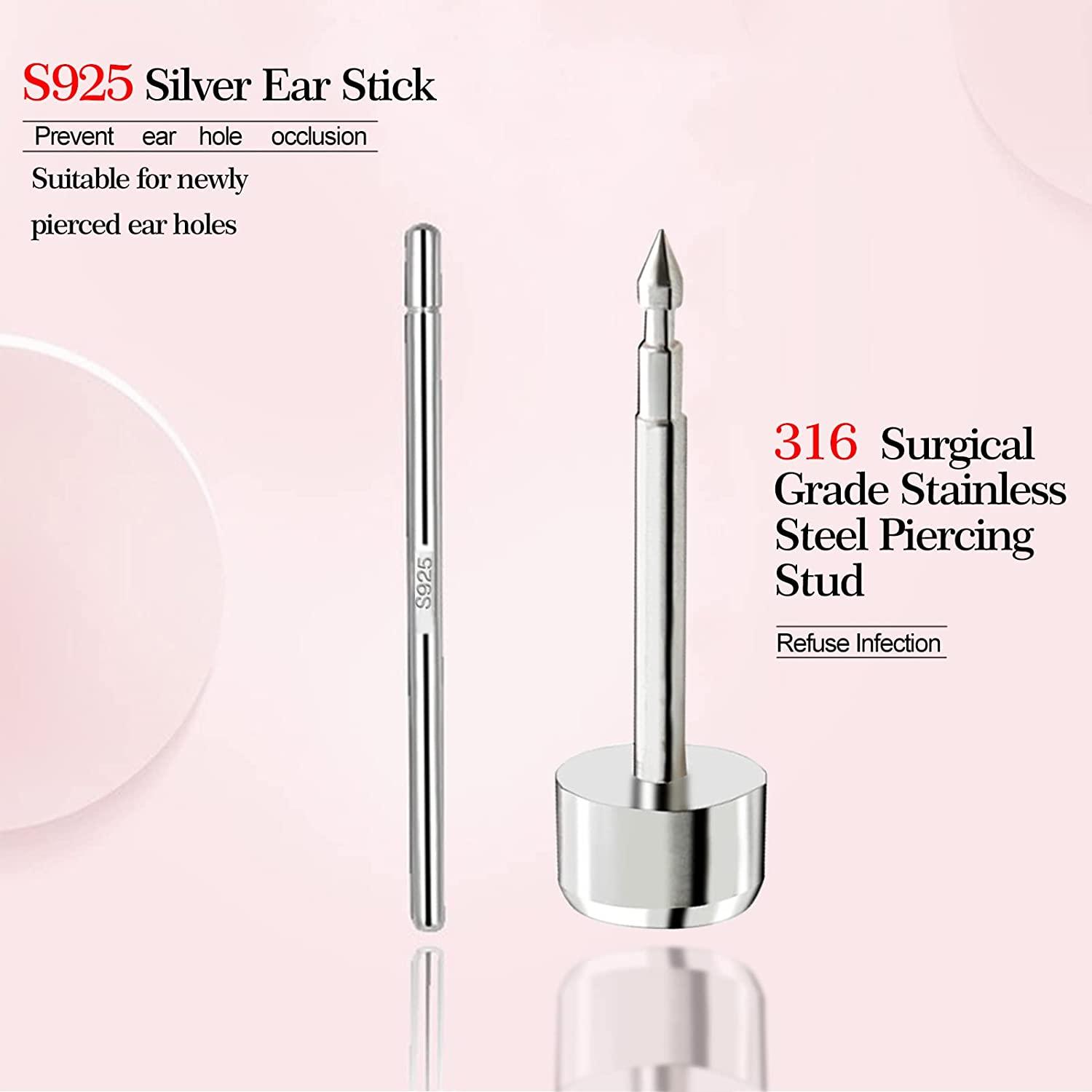 Professional Ear Piercing Gun Kit with Hypoallergenic Surgical Studs ...