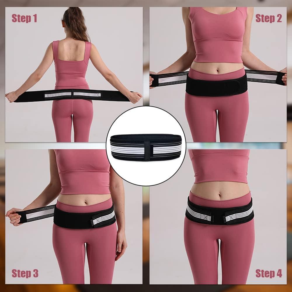Kunoli Sacroiliac SI Joint Support Belt Sciatica Pain Relief Brace ...