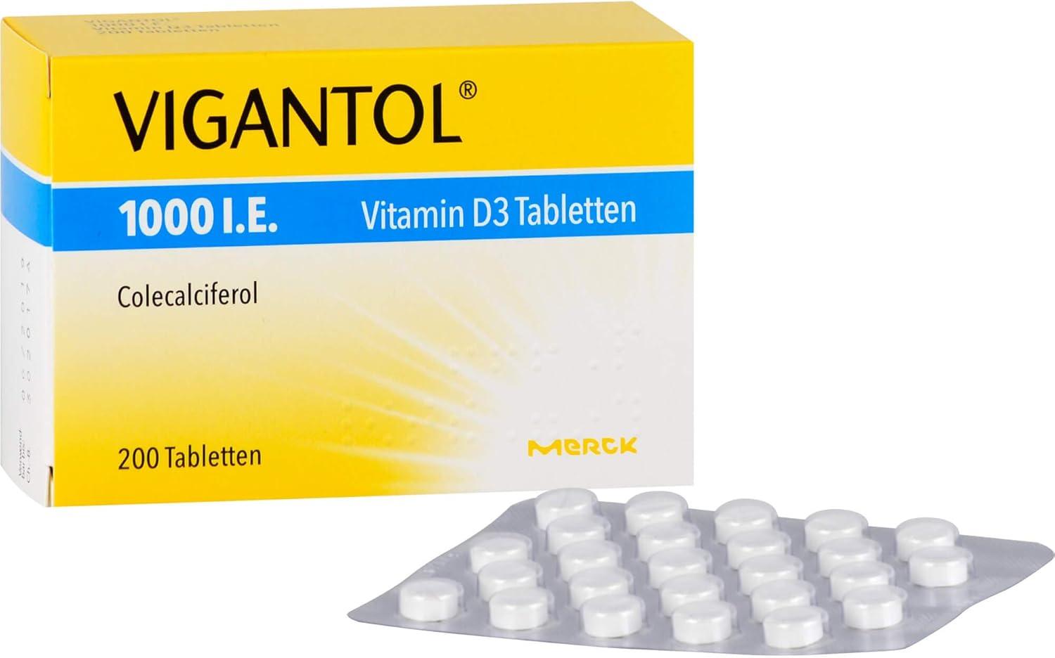 Vigantol 1 000 IU Vitamin D3 Tablets 200 pcs | International Shipping ...