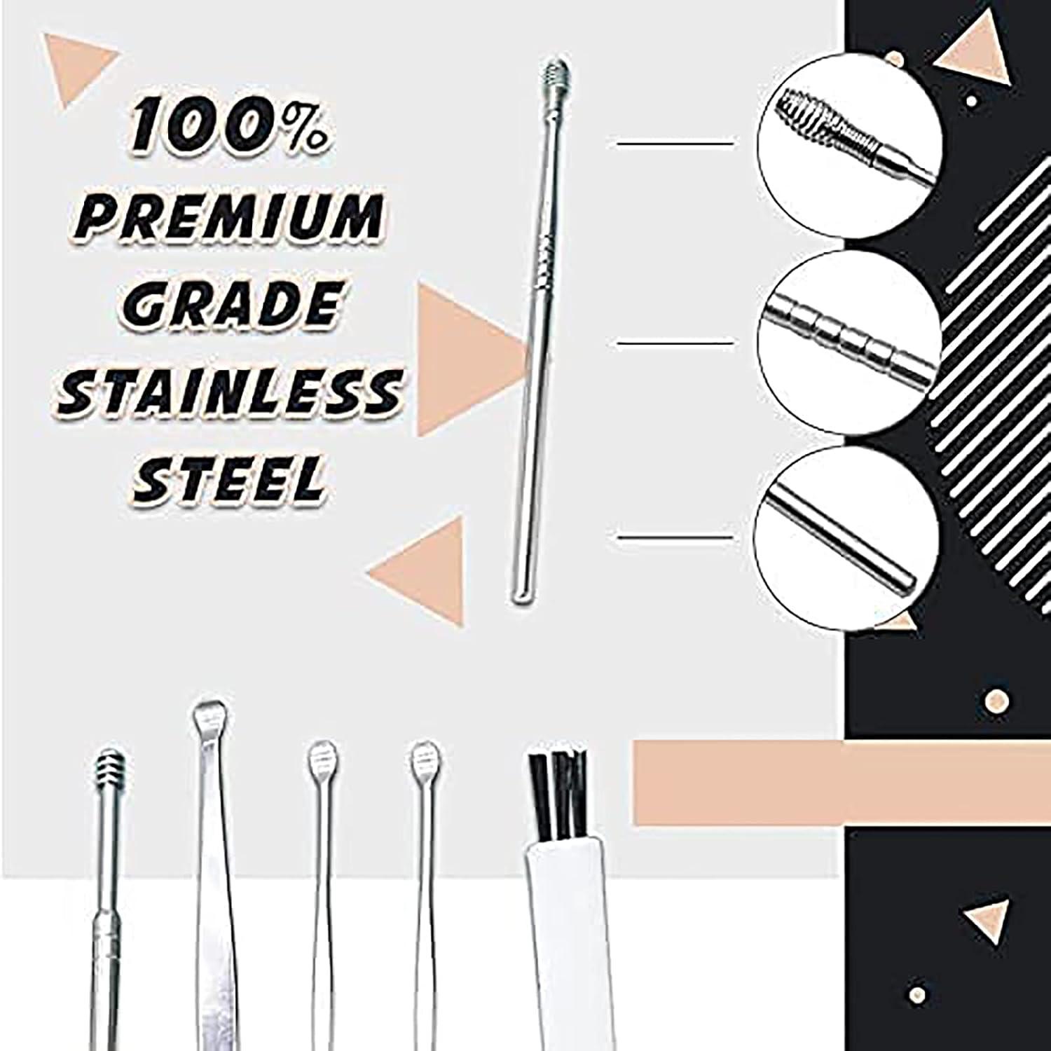 Innovative Spring Ear Wax Cleaner Tool Set 6pcs Pick Earwax Removal Kit ...
