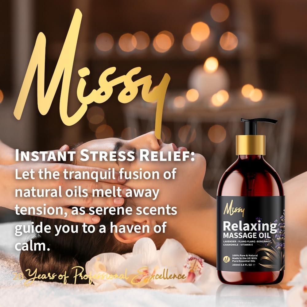 Missy Premium Relaxing Massage Oil Twin Pack (500ml Total) - Indulgent ...