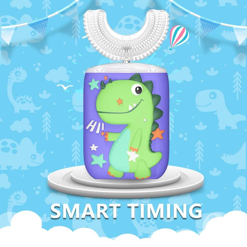 U Shape Dinosaur Kids Electric Toothbrush | 6 Modes | Soft Bristle ...